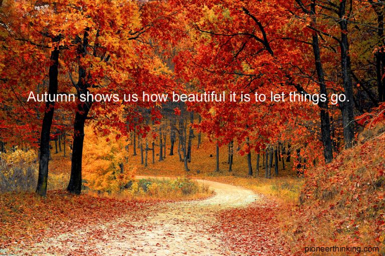 Autumn Shows Us - Pioneerthinking.com